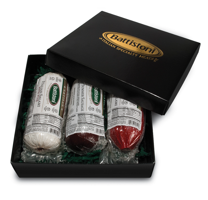 Salami and Summer Sausage Sampler Gift Box | Battistoni Italian ...